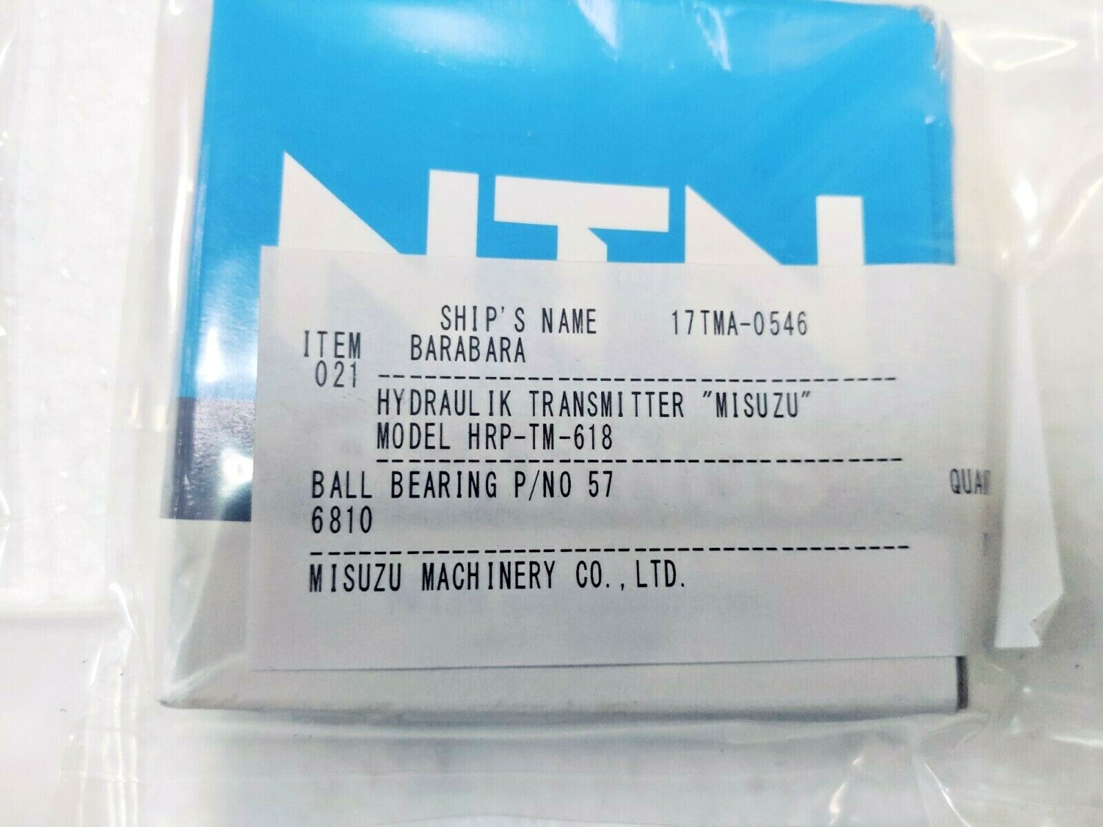 HYDRULIK TRANSMITTER ''MISUZU'' MODEL HRP-TM-618 KIT 13PC LOT 6810 ...