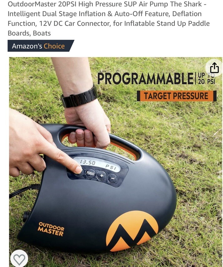 Outdoor Master OP20 "The Shark" 12V 20PSI Sup Pump High Pressure Dual ...