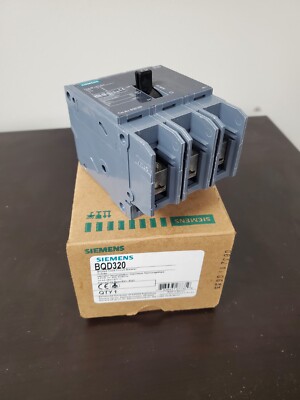 NIB - Siemens - BQD320 - Molded Case Circuit Breaker - 20A, 3-Phases ...