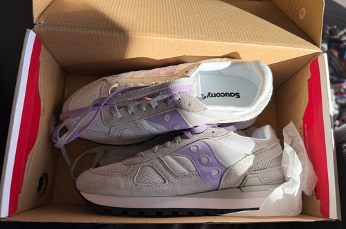Saucony Shadow Original Womens Shoes Sz 9 Running Grey/Purple Suede ...