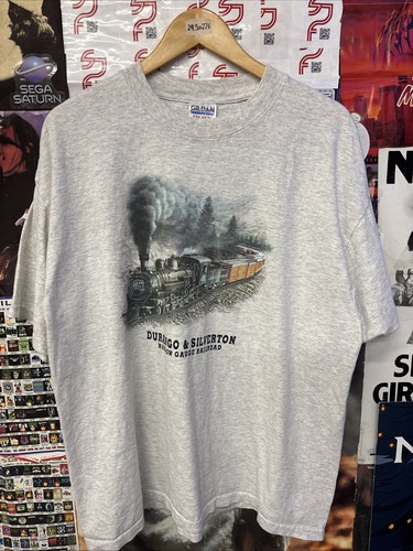 🔥Vintage Durango Silverton Narrow Gauge Railroad Train T Shirt Sz XL 24 ...