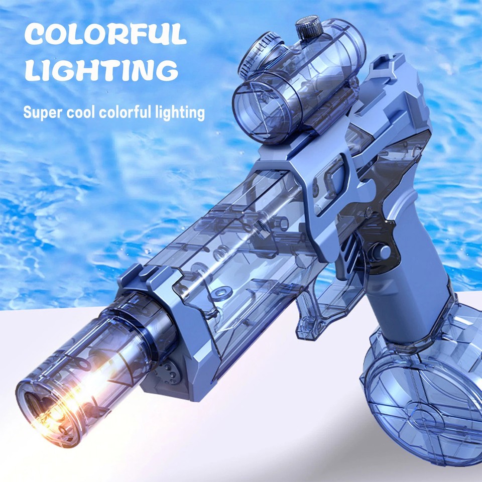 Ultimate Battle Blaster Electric Water Gun Realistic Gun Muzzle Flame ...
