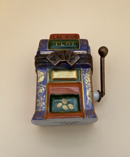 Limoges Porcelain Las Vegas Slot Machine Trinket Box Gently Used | eBay