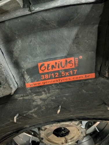 38x12.50x17 Genius Ogro Tire on 17"X7" Remington Wheels 4/156 Bolt ...