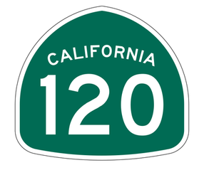 California State Route 120 Sticker Decal R1195 Highway Sign | eBay