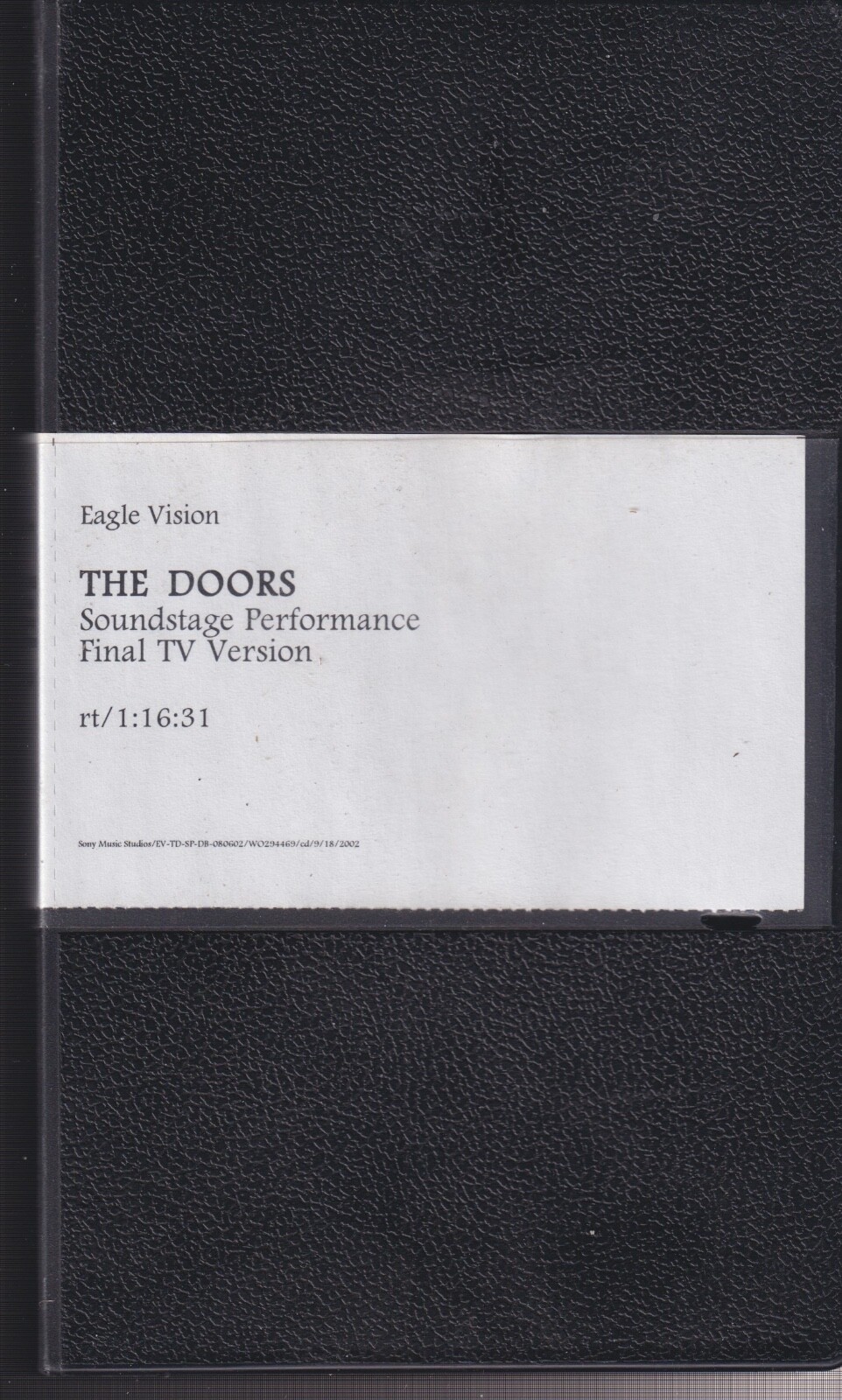 the doors soundstage performance final tv version vhs promo | eBay