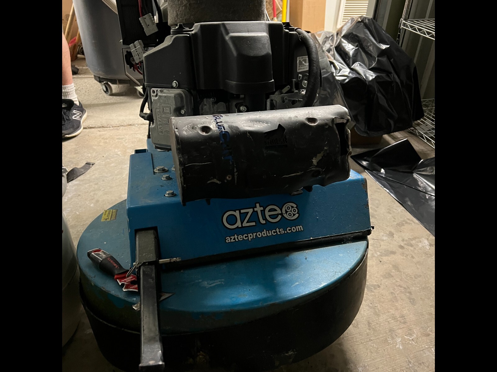 AZTEC SIDEWINDER 30" PROPANE FLOOR STRIPPING MACHINE - used good ...