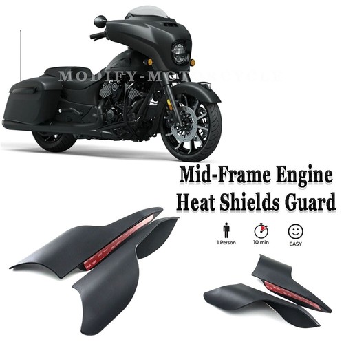 Mid-Frame Engine Heat Shields Guard Cover For Indian Chieftain Models ...