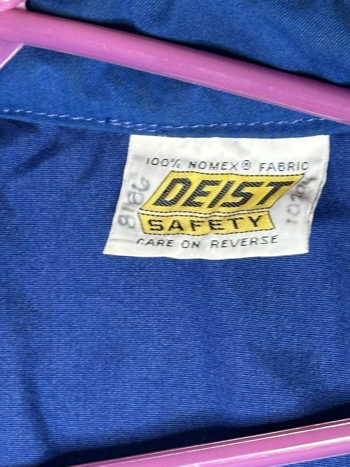 Vtg Deist Blue Racing XlJacket Double Sided Xl | eBay