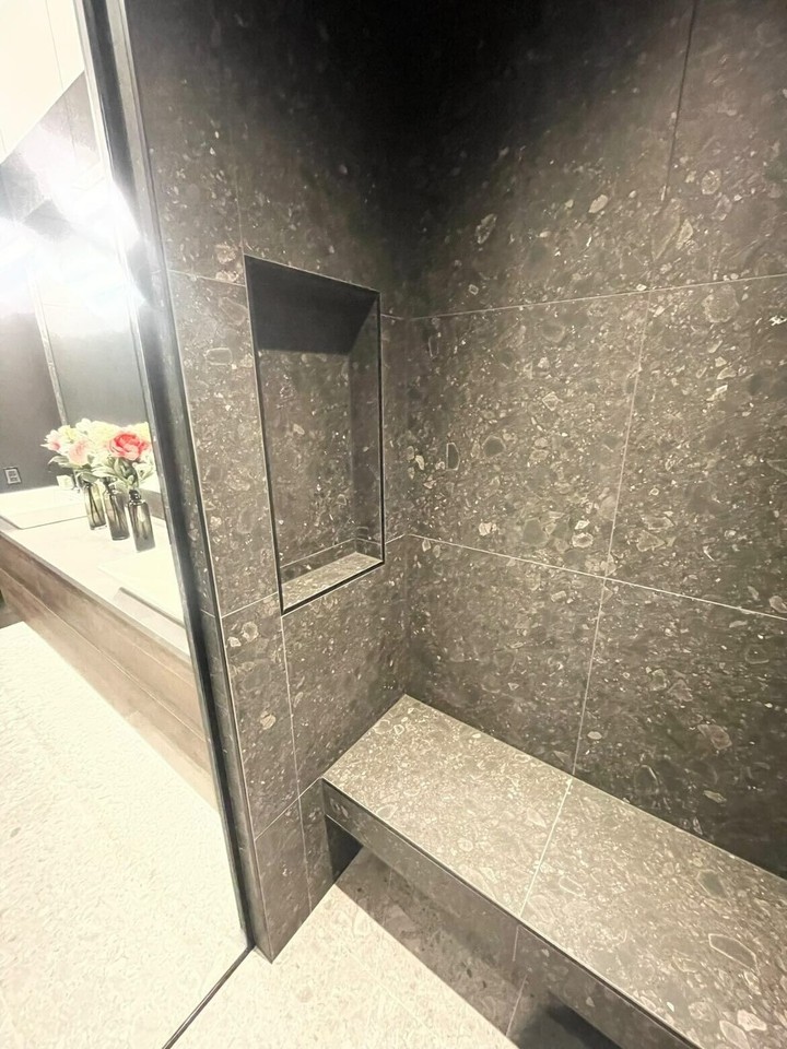 Rectangular Floating Shower Bench -Schluter Kerdi-Board 2"- L36 ...