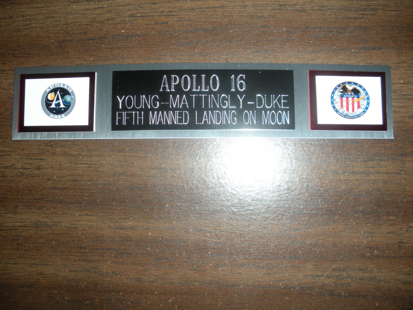 APOLLO 16 (NASA) NAMEPLATE FOR PHOTO/DISPLAY | eBay