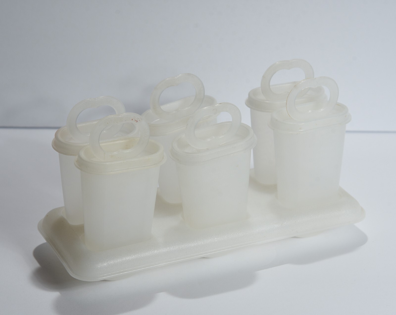 VINTAGE TUPPERWARE ICE TUPS POPSICLE MOLDS TRAY + EXTRA HANDLES #481 ...