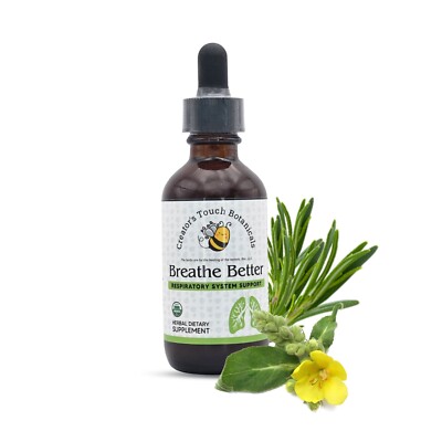 Breathe Better Extract– 2 oz | Natural Lung & Respiratory Support | Alc ...