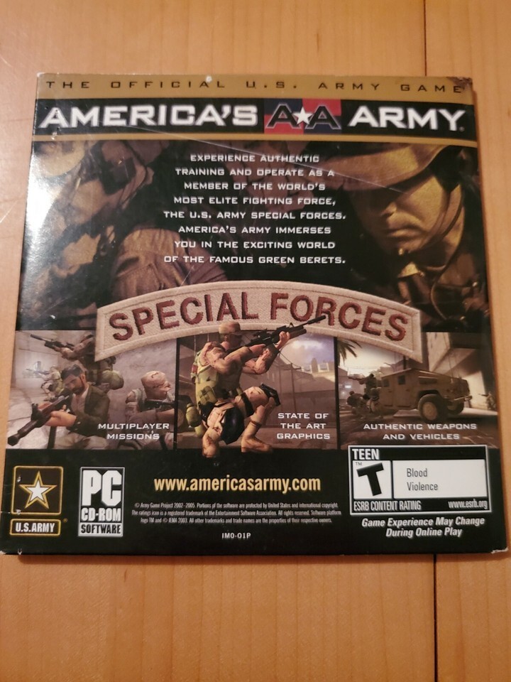 America's Army SPECIAL FORCES Computer Game PC Developed By U.S. Army ...