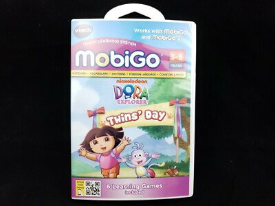 Vtech MobiGo Dora the Explorer Twins' Day Learning Game | eBay