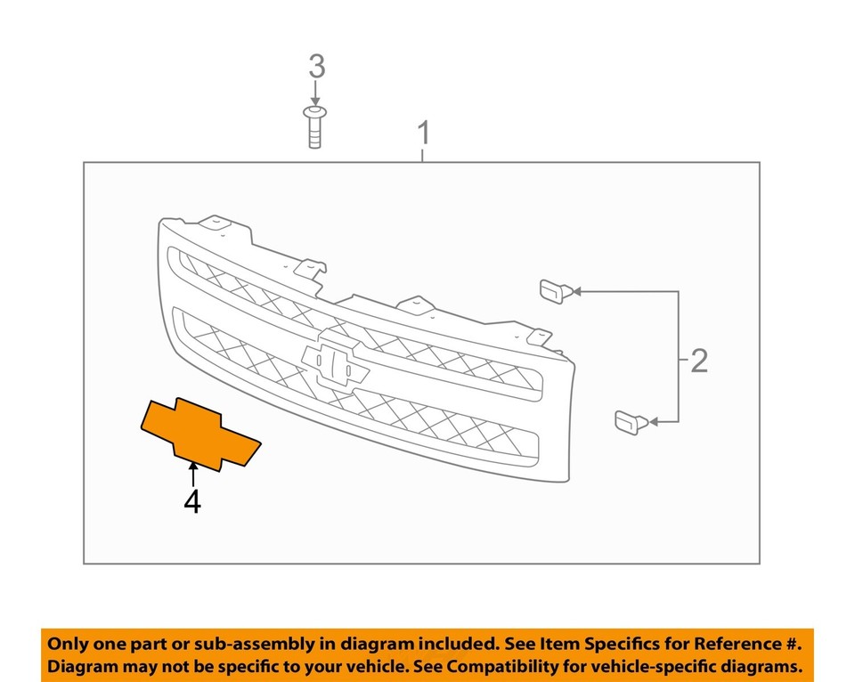 SILVERADO GOLD BOWTIE GRILLE EMBLEM 2007-2013 NEW 22829421 | eBay