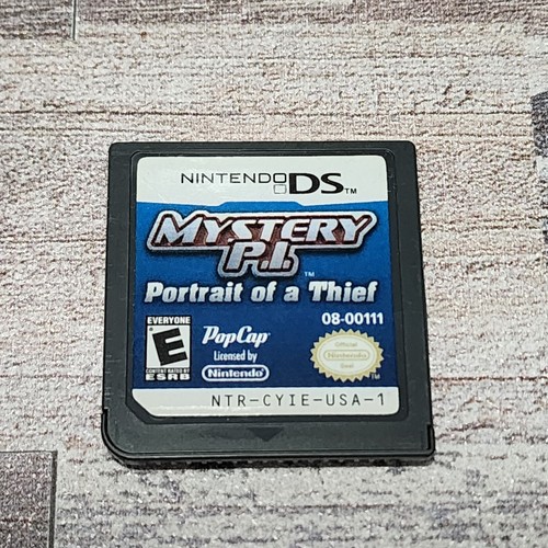 Mystery PI Portrait of a Thief Nintendo DS Game Cartridge Tested | eBay