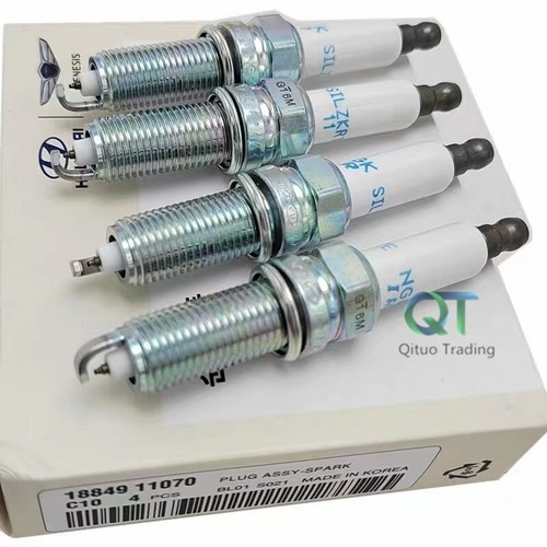 GENUINE Spark Plugs 4PCS for 2015-2023 Hyundai Genesis Kia 1884911070 ...