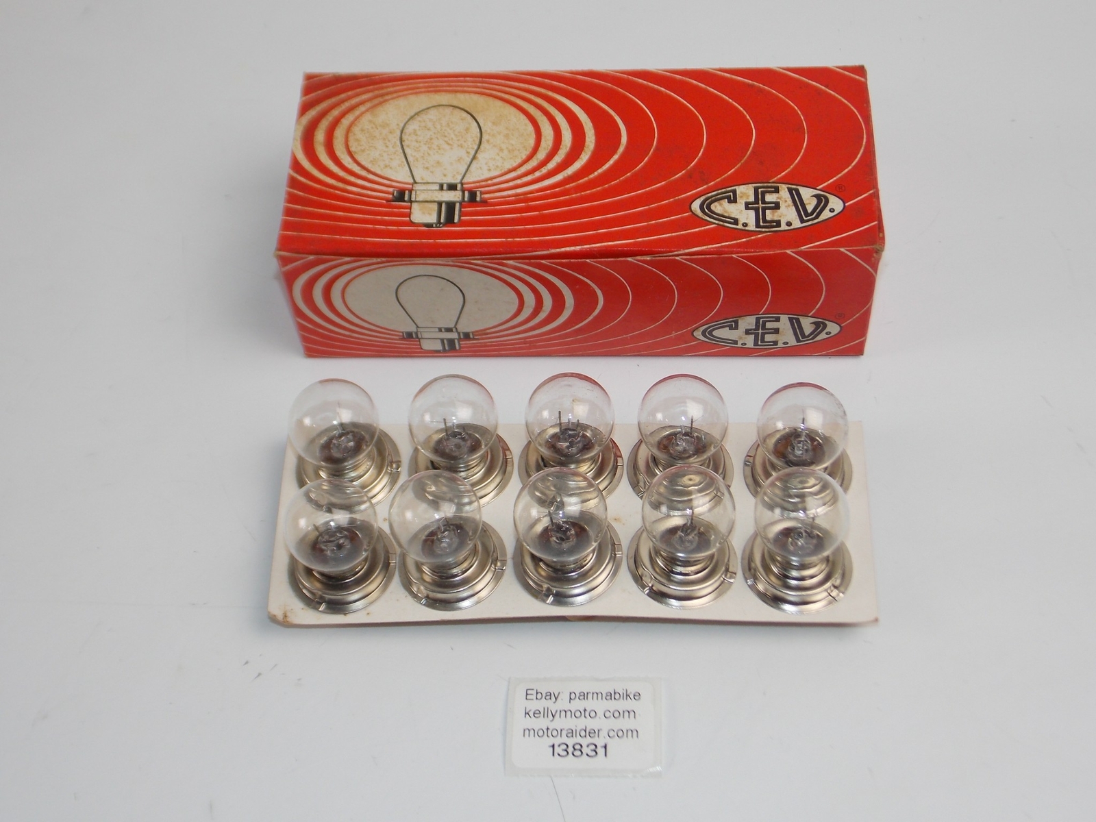 MOPED MOTORCYCLE SCOOTER CEV HEADLIGHT BULB 6 VOLT 15 WATT P26 BASE BOX ...