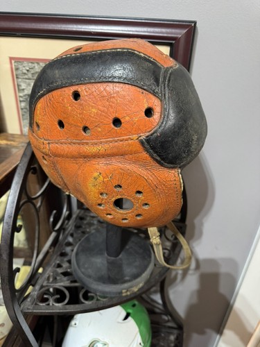Antique Draper And Maynard Leather Football Helmet | eBay