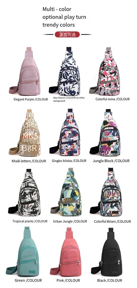 Small Sling Bag for Women Men Sling Backpack Chest Daypack Crossbody ...