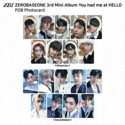 ZEROBASEONE ZB1 3rd Mini Album You had me at HELLO POB Photocard KPOP ...