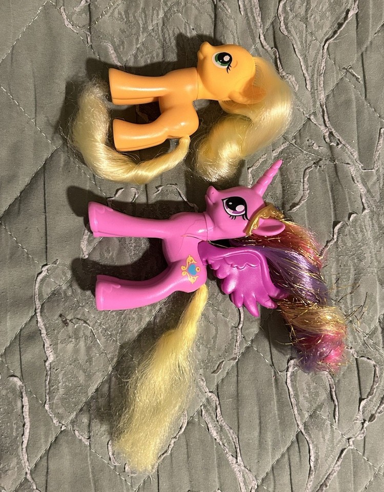 My Little Pony Crystal Princess Celebration Cadance & Applejack 2012 G4 ...