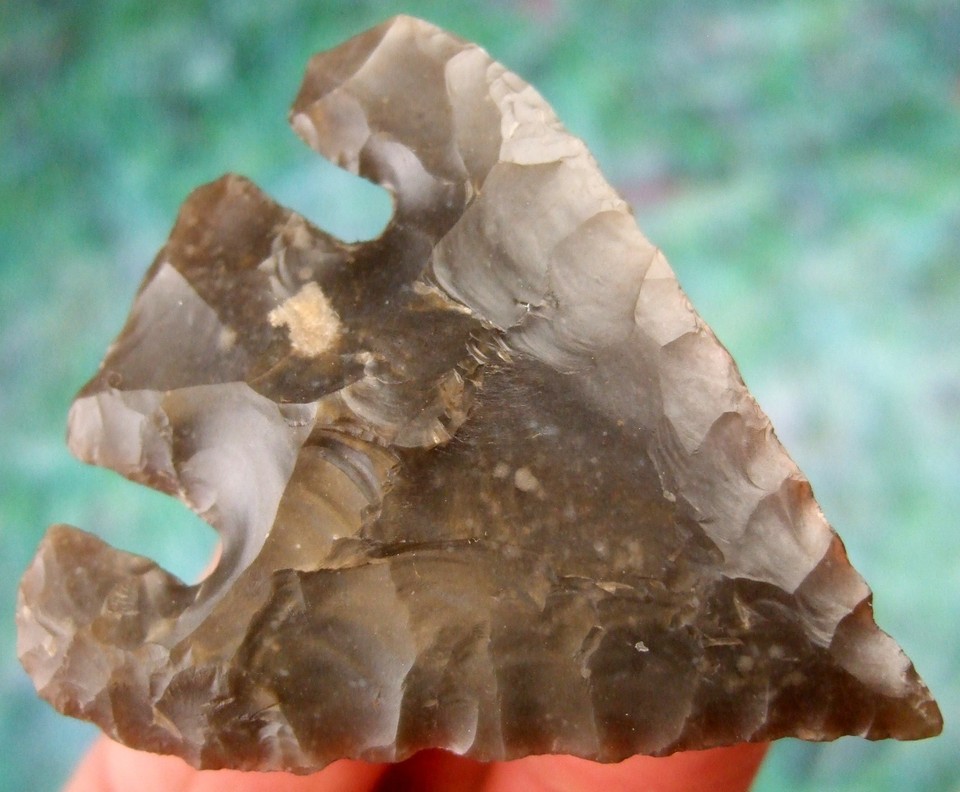 Super Fine Texas Edwards Flint Calf Creek Point with COA Arrowheads ...