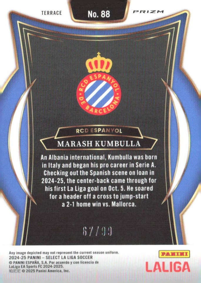 2024-25 La Liga Prizm Marash Kumbulla #88 Purple #'d/99 | eBay