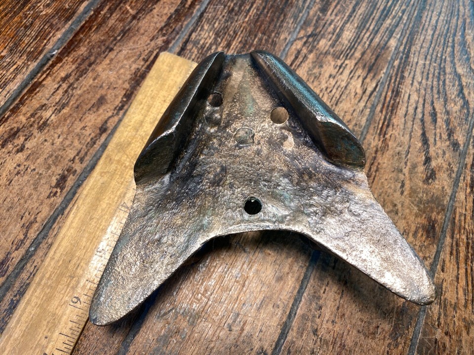 VINTAGE CAST BRONZE BOW HEADSTAY, CHOCKS FITTING, GREAT AGE/PATINA!! | eBay