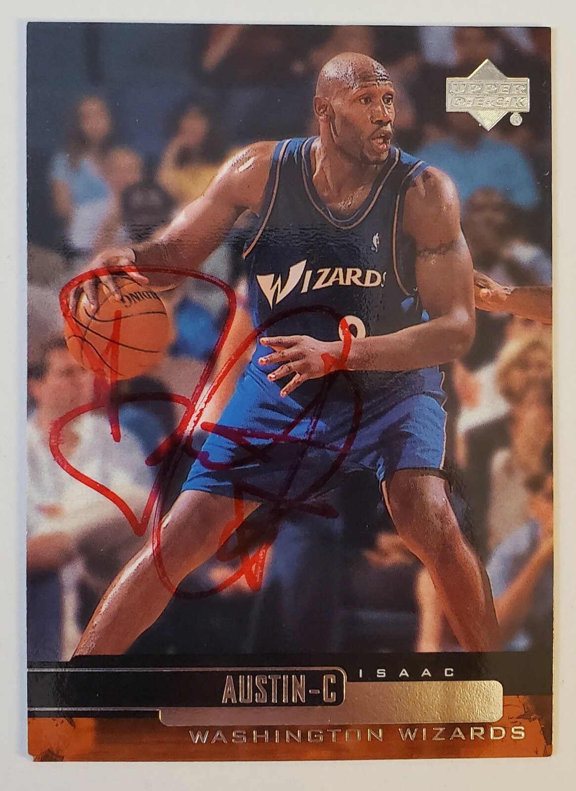 Isaac Austin Signed 2000 Upper Deck #312 Card Washington Wizards NBA ...