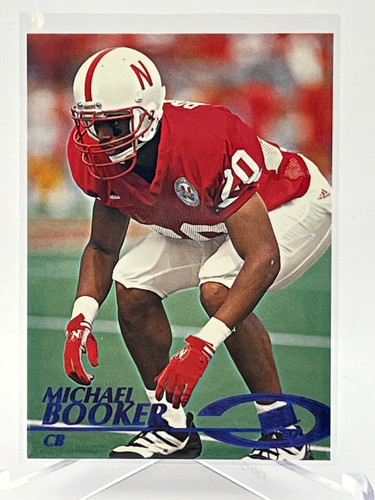 1997 Press Pass NCAA Football Card #37 Michael Booker Nebraska ...