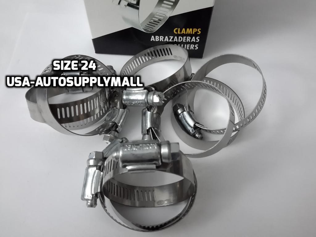 IDEAL- Tridon Hose Clamps, Abrazaderas Size 24 (1" to 2"), Box of 10 ...