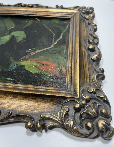 JUAN RIMSA BOLIVIA ABSTRACT EXPRESSIONIST JUNGLE LANDSCAPE ANTIQUE OIL ...