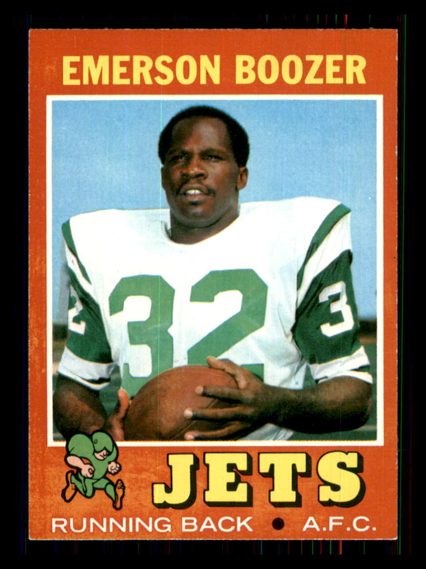 1971 Football Topps Emerson Boozer New York Jets #73 2 | eBay