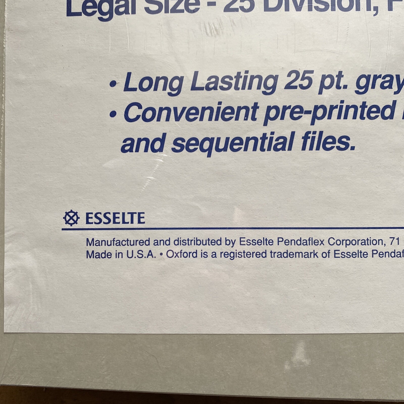 Pendaflex Recycled Top Tab File Guides Alpha 1/5 Tab Pressboard Legal ...