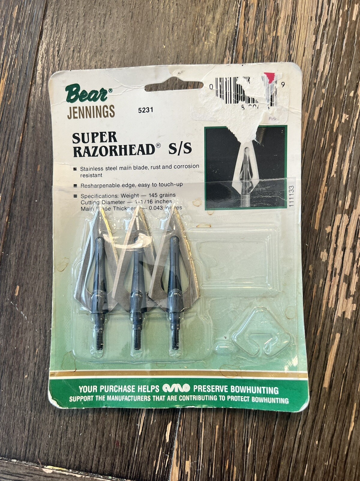 3 Vintage Bear Super Razorhead Stainless Steel 5231 Original Packaging NOS | eBay