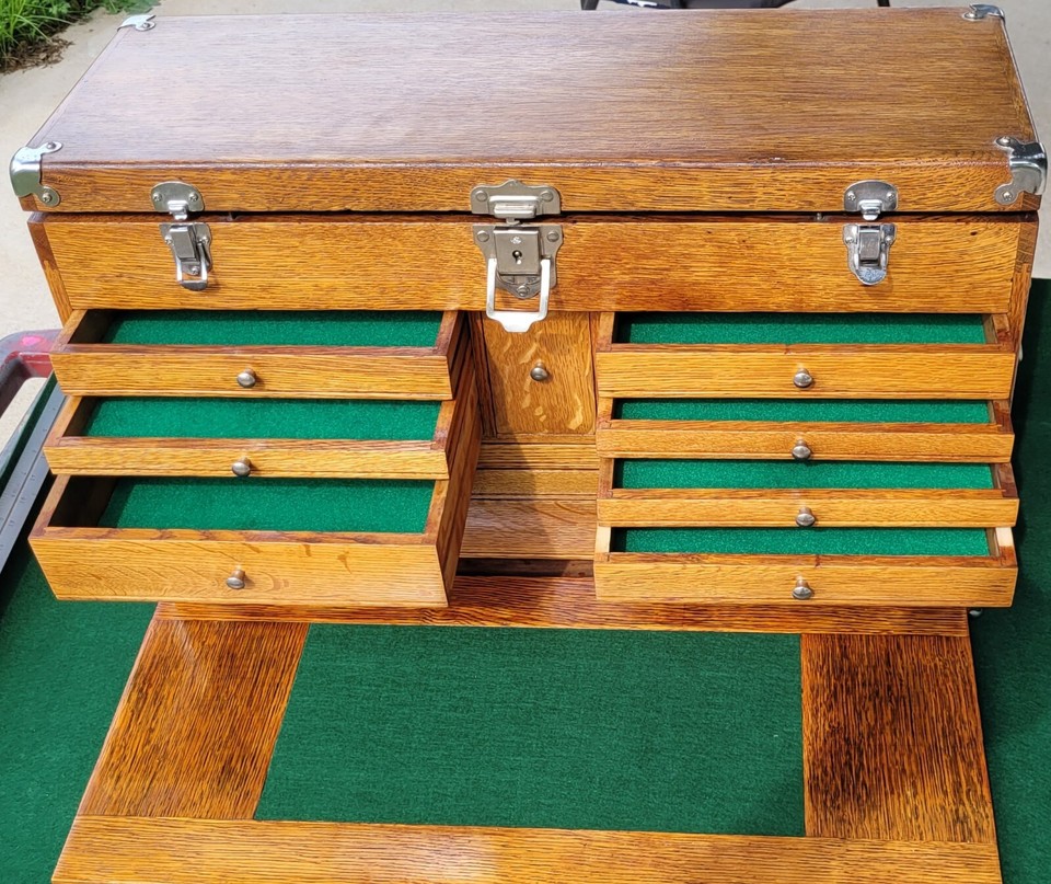 H. Gerstner & Son 11 Drw 052 Journeyman Toolmakers Chest BEAUTIFUL OAK ...