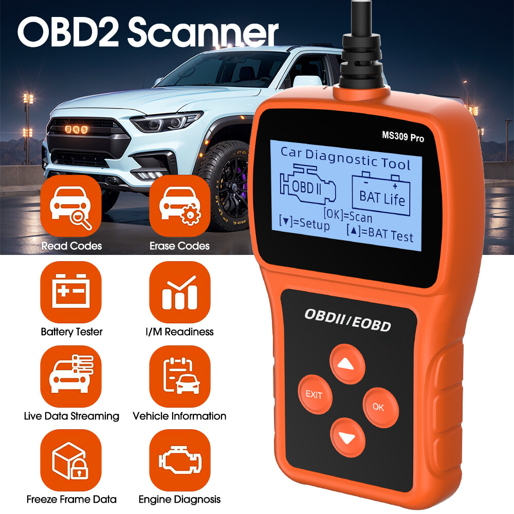 OBD2 Fault Code Reader Universal Car Diagnostic Tool Check Engine ODB2 ...