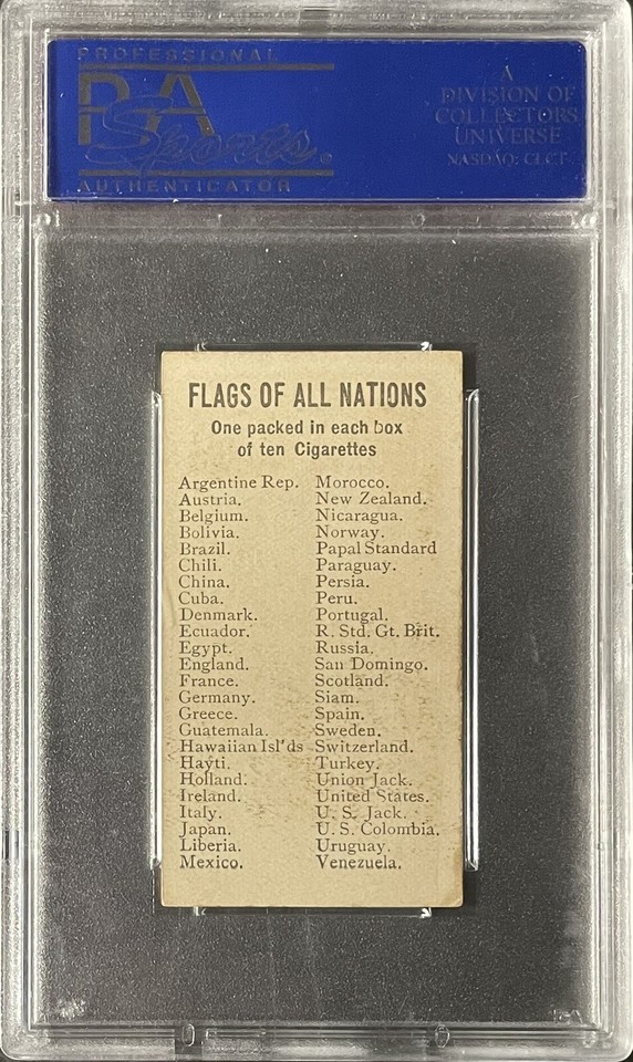 1887 N9 Allen & Ginter Flags Of All Nations CHILI PSA 6 EX-MT | eBay