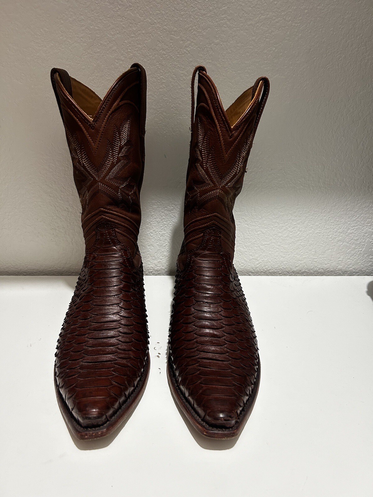 Tecovas Barrett Genuine Python Boots - Size 9EE *Limited Edition* | eBay