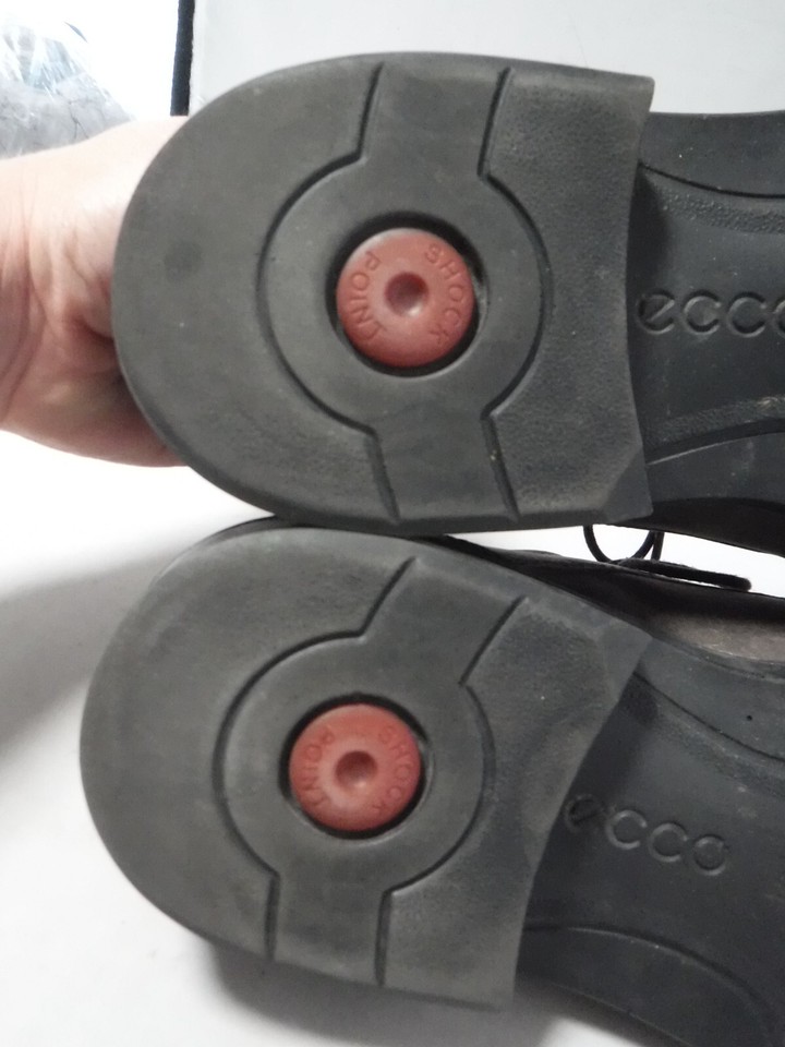 PM3 ECCO Shock Point Suede Oxford Brown Leather Lace Up Shoes Men’s 44 ...