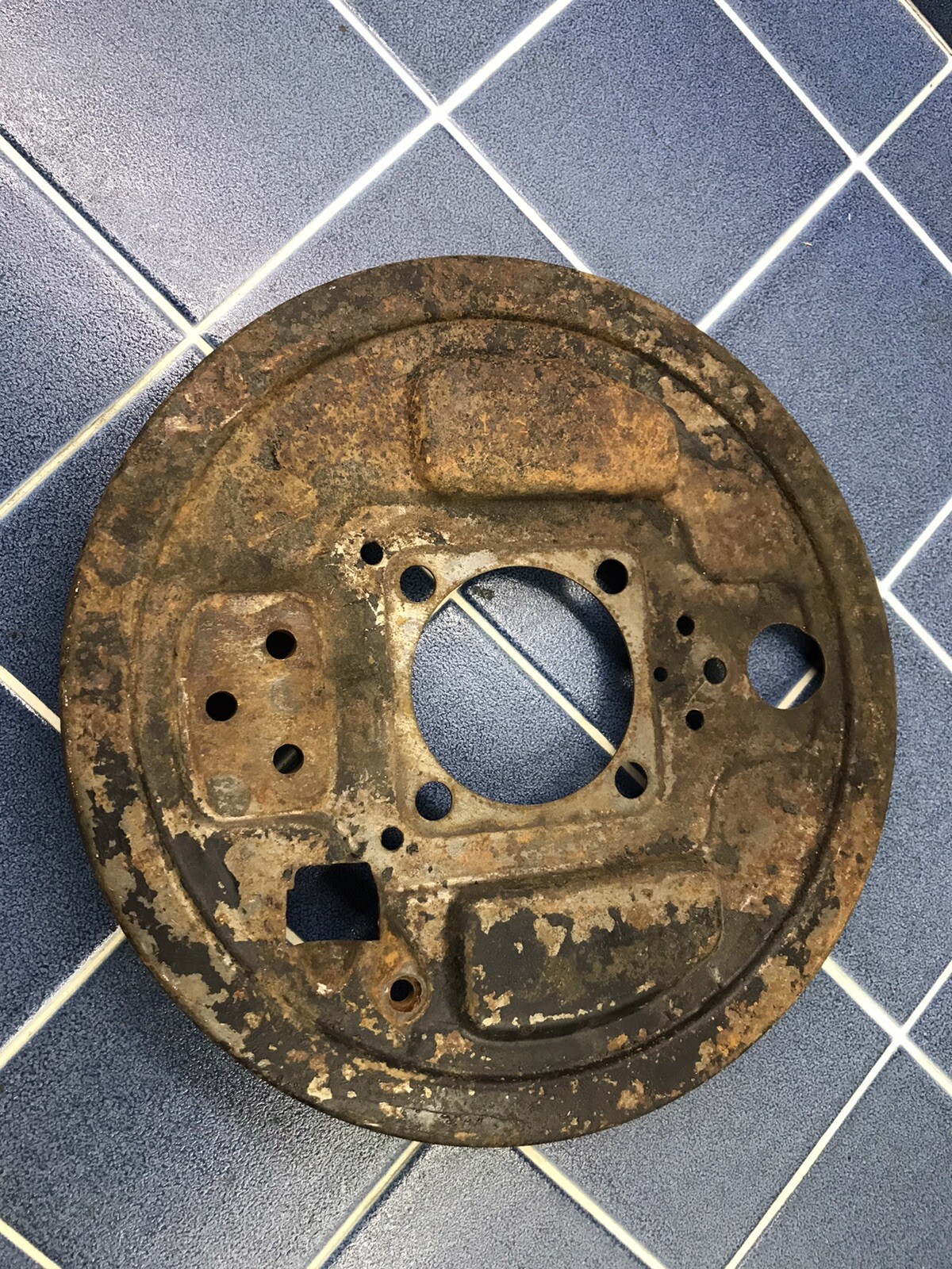 Vintage VW BUS Brake BACKING PLATE Right Rear 1955-1963 German ...