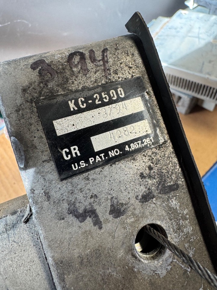 KC2500 1994 KC-2500 CR 4282 U.S. Patent No. 4,867, | eBay