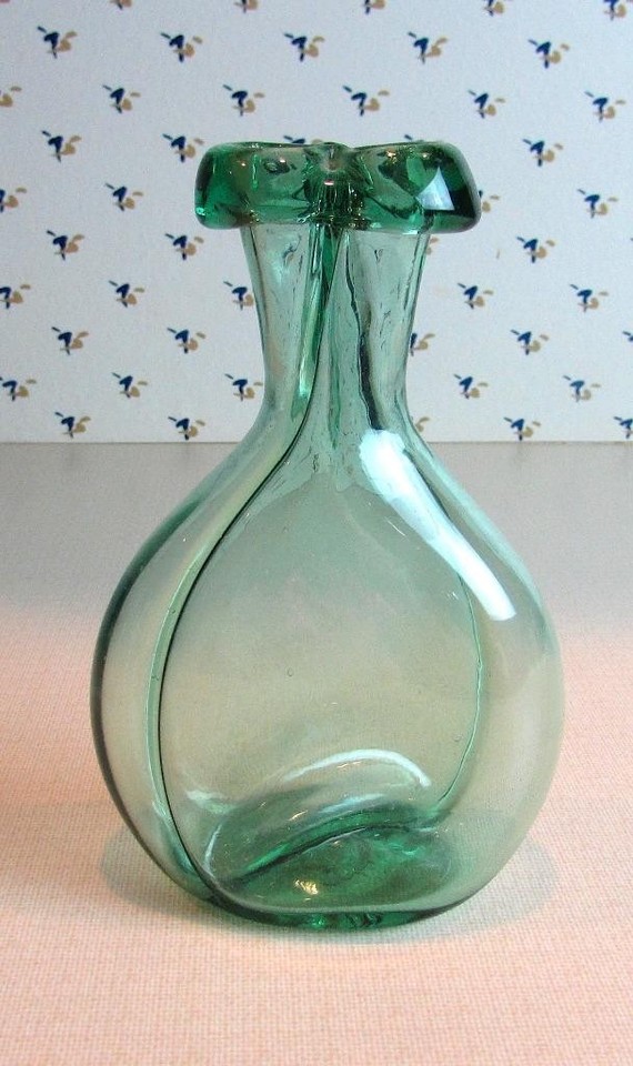 Early Free Blown Gemel Flask Bottle | eBay