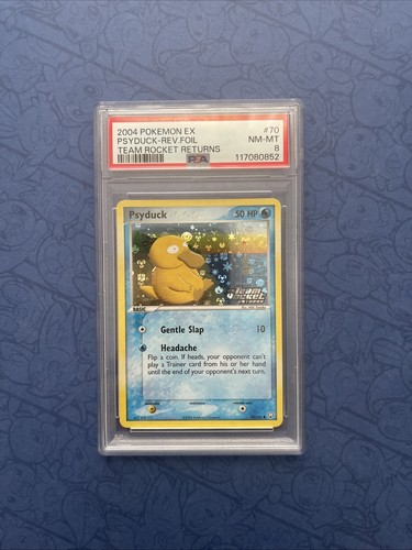 Team Rocket Returns - Psyduck 70/109 Reverse Foil - PSA 8 | eBay