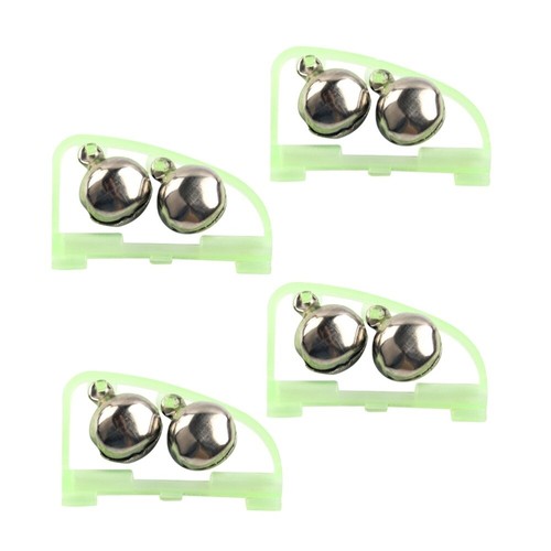 10 Pcs Tackle Sea Rod Double Bells for Fishing Pole Clip Alert Twin | eBay