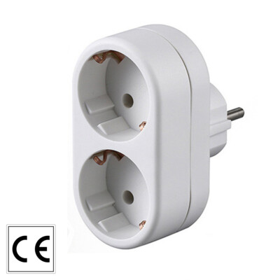 Doppelstecker Mehrfachstecker Vertikal Duo Stecker 2-fach Multistecker ...