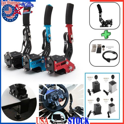 USB Handbrake w Clamp and H Shifter for Logitech G29 Steering Wheel Sim ...