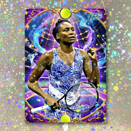 Venus Williams Holographic Grand Master Sketch Card Limited 1/5 Dr ...